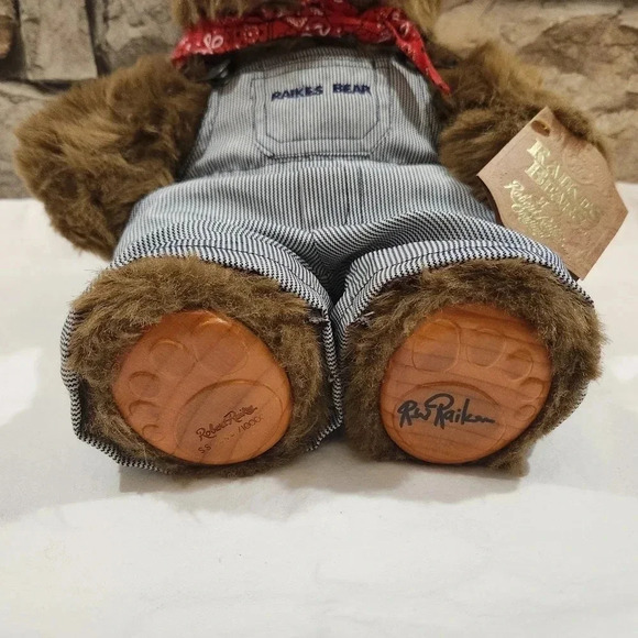 Applause | Toys | Robert Raikes Lionel Teddy Bear Conductor Wood Foot ...